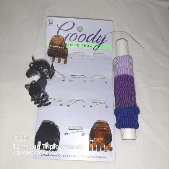 Goody | Accessories | Goody Small Claw Clips Black Purple Blue Ponytail ...